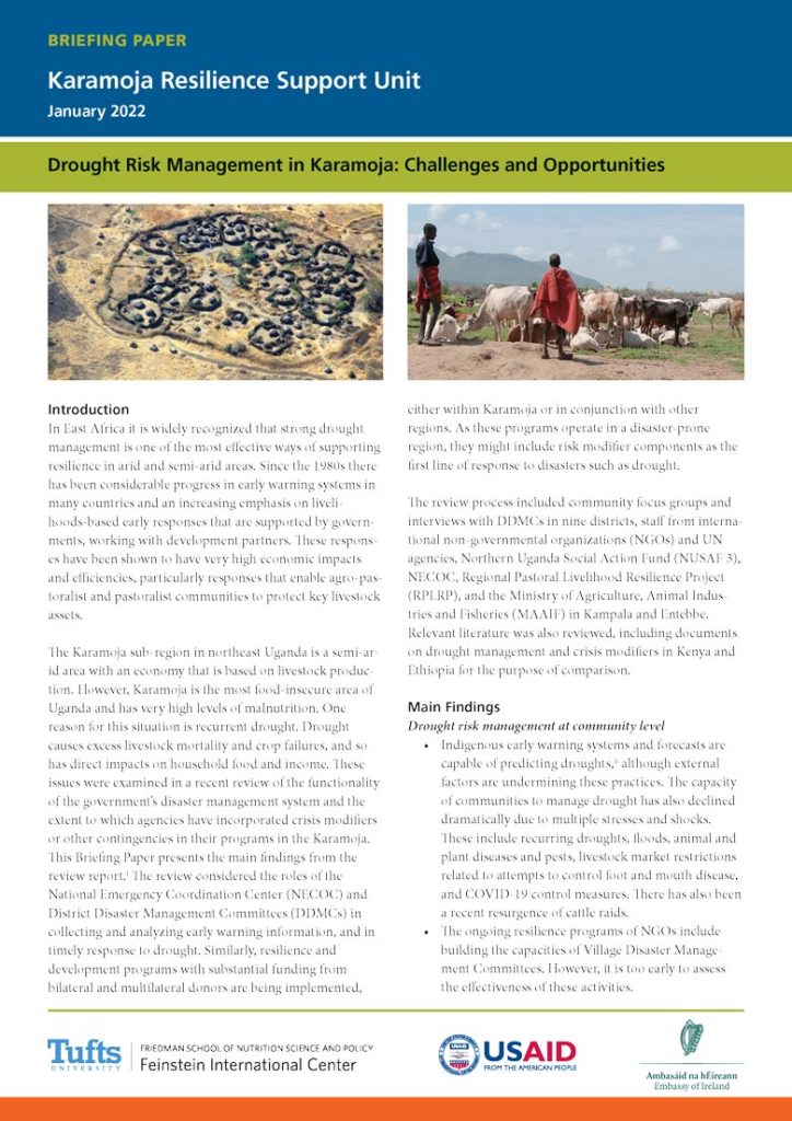 Disaster Risk Reduction Archives | Karamoja Resilience Support Unit
